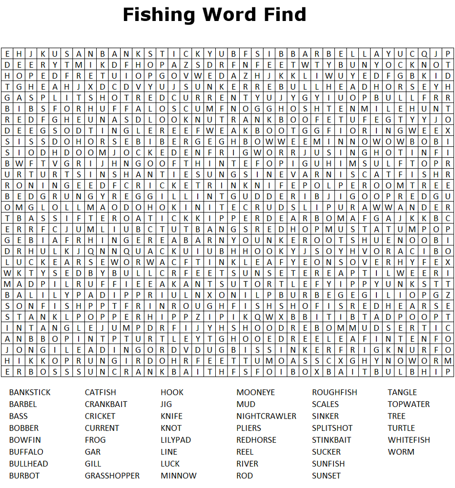 Printable Difficult Word Searches - Word Search Printable
