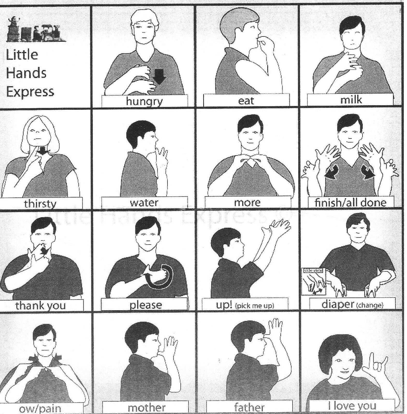 Printable Sign Language Words - Word Search Printable